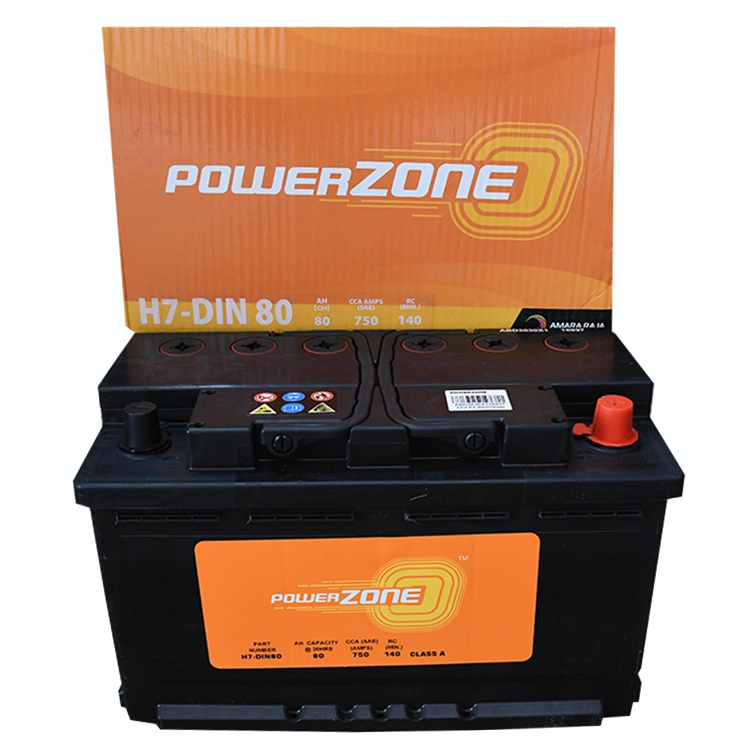 Powerzone DIN80L | Maintenance-Free Car Battery | TWL